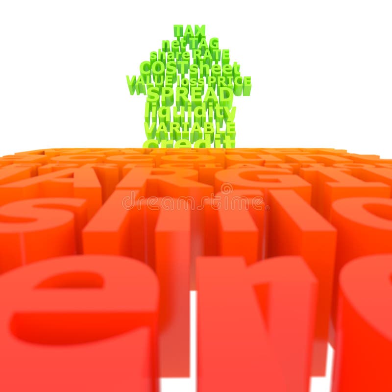 Financial Arrow stock illustration. Illustration of blue - 26720794