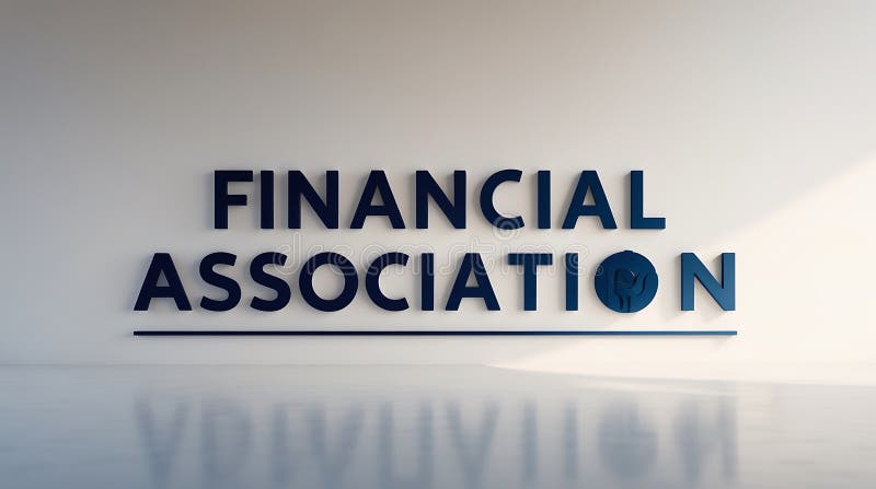 Financial Association Sign Displayed in an Office Setting with Modern ...