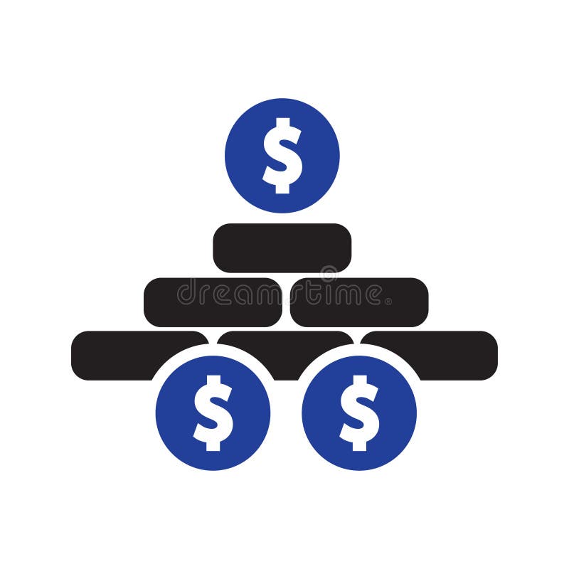 Financial bank icon vector stock vector. Illustration of flat - 257197326