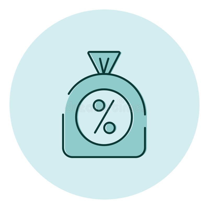 Financial bank loan, icon stock vector. Illustration of symbol - 259398194