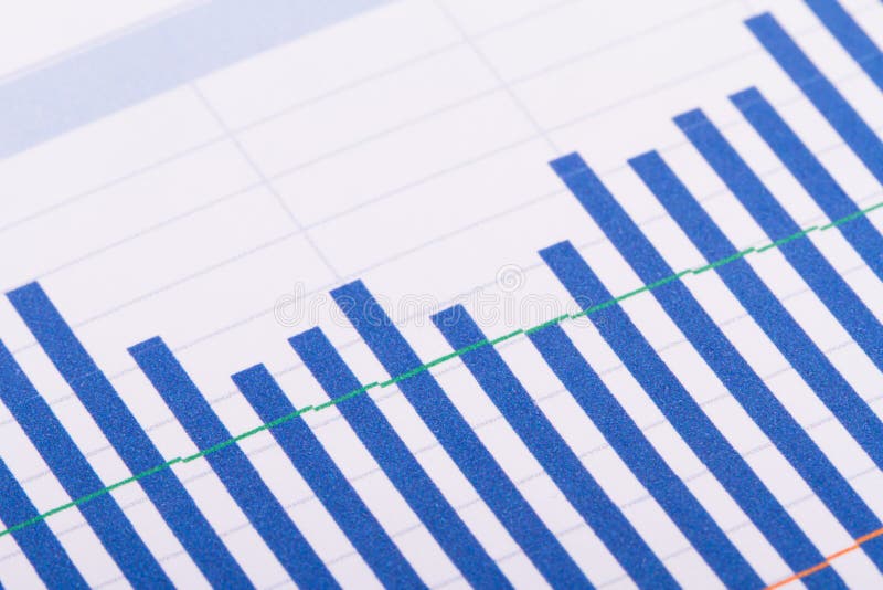 Financial Bar Chart Graphs stock photo. Image of account - 40118826