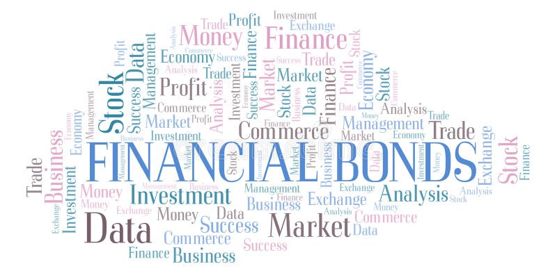Financial Bonds Word Cloud. Stock Illustration - Illustration of ...