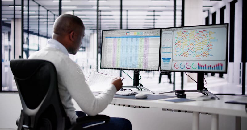 Financial Business Analytics Data Dashboard Stock Image - Image of ...