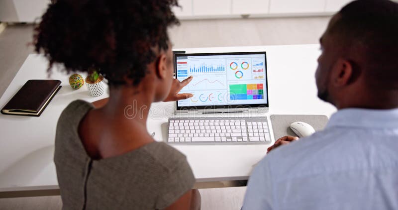 Financial Business Analytics Data Dashboard Stock Image - Image of ...