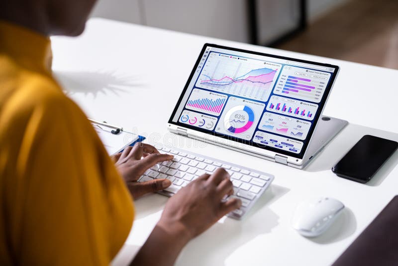 Financial Business Analytics Data Dashboard Stock Photo - Image of ...