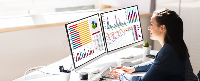 Financial Business Analytics Data Dashboard Stock Photo - Image of ...