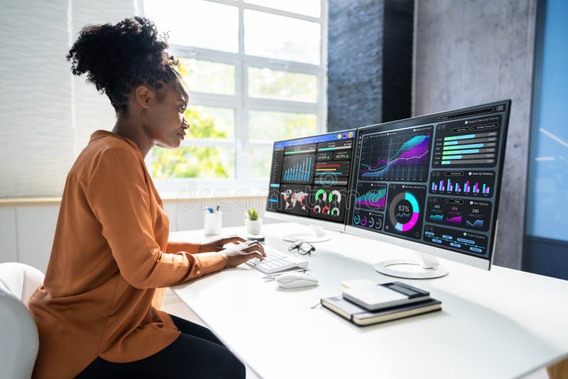 Desktop Computer Employee Dashboard Stock Photos - Free & Royalty-Free ...