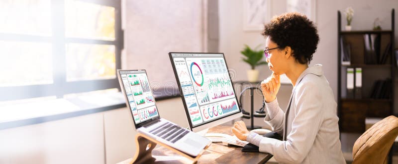 Financial Business Analytics Data Dashboard Stock Photo - Image of ...