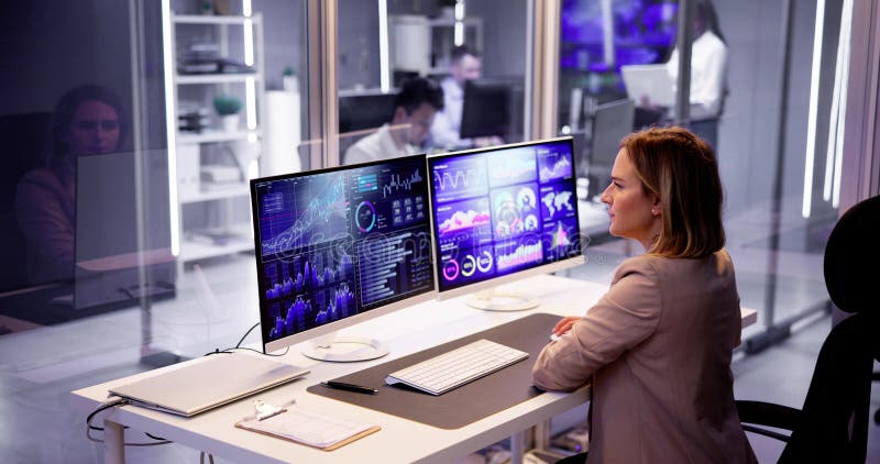 Financial Business Analytics Data Dashboard Stock Photo - Image of ...