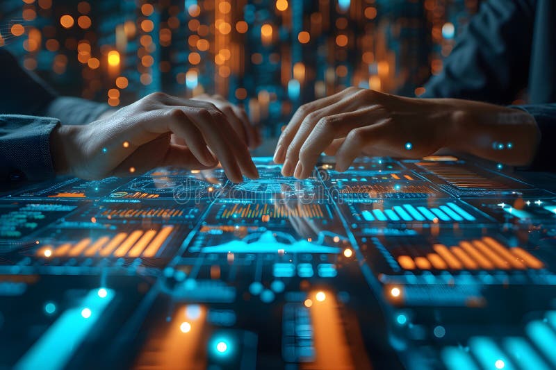 Financial, Business Analytics, Technology Concept, Business Man Hand ...