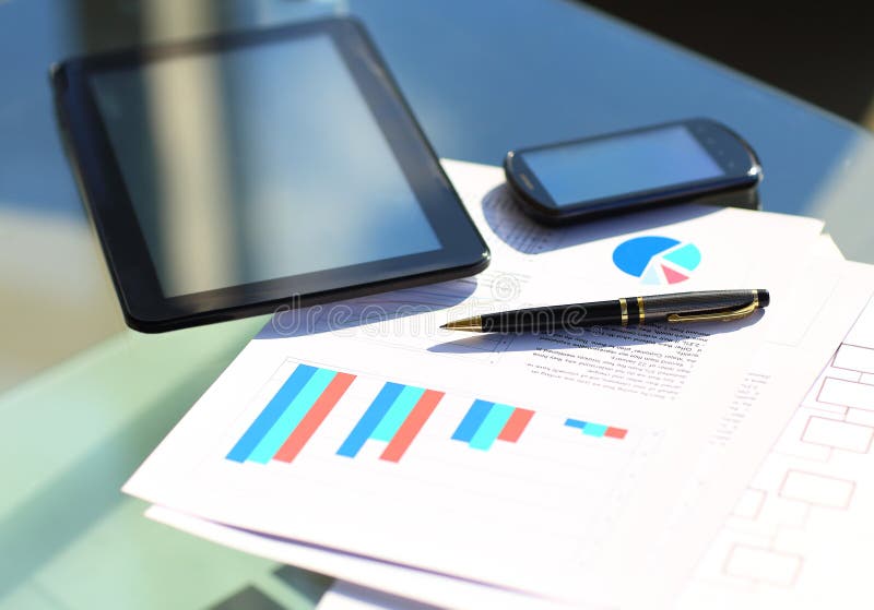 Financial and Business Color Charts Stock Image - Image of marketing ...