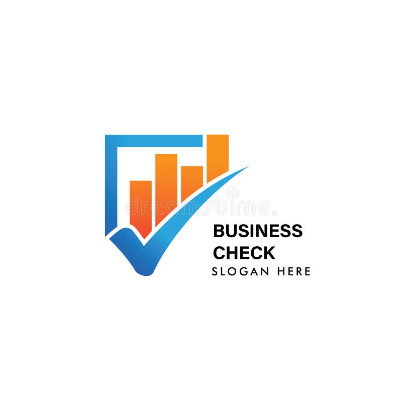 Financial Business Logo Template. Business Check Icon Illustration ...