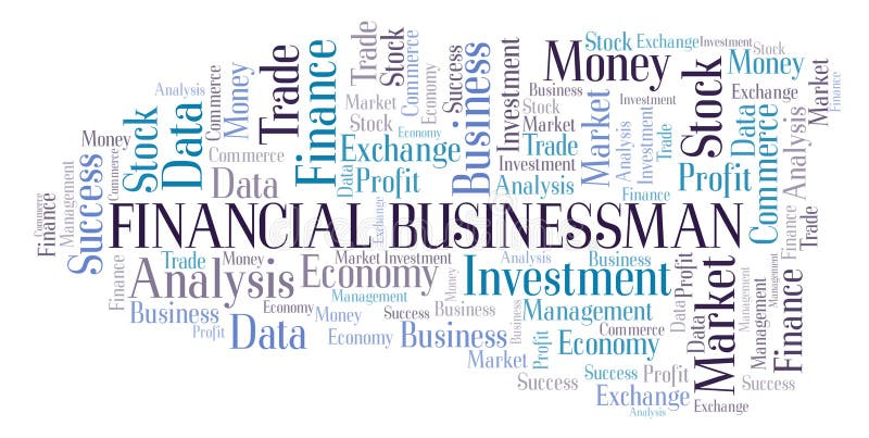 Financial Businessman Word Cloud. Stock Illustration - Illustration of ...