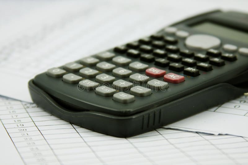 Financial calculator stock photo. Image of figure, business - 48063050