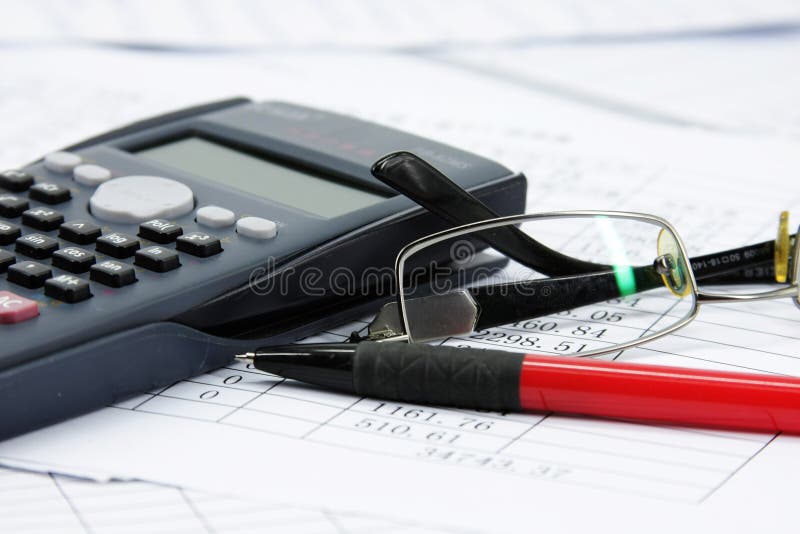 Financial calculator stock photo. Image of figure, number - 48062724
