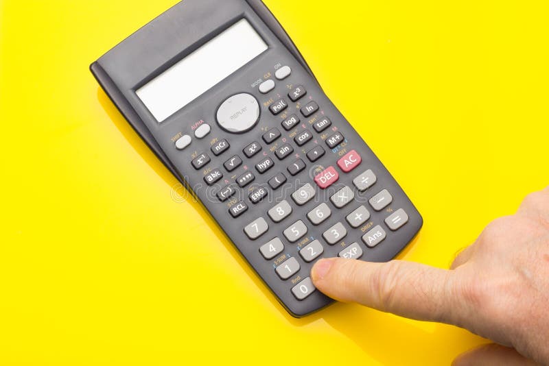 Financial Calculator To Make Complex Calculations Stock Image - Image ...