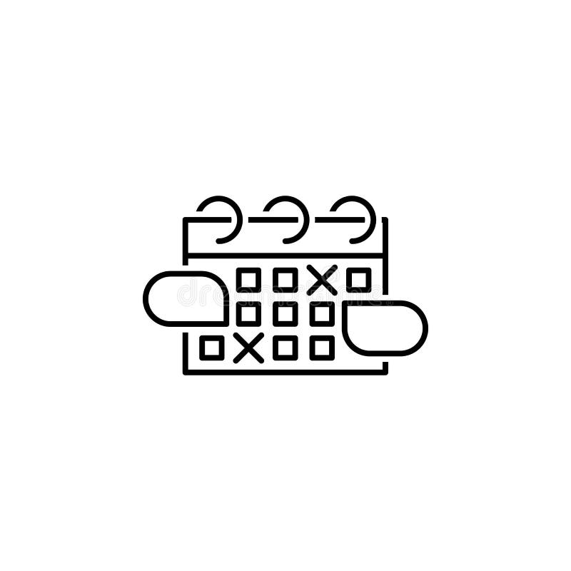 Financial Calendar Icon. Element of Economy Stock Illustration ...