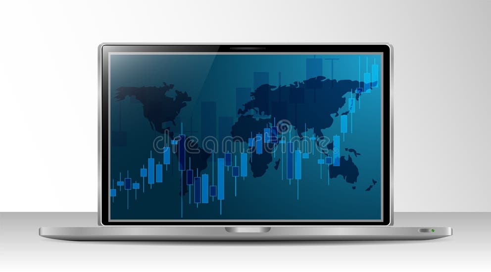 Financial Candlestick Chart, Support and Resistance Level Chart. Charts ...