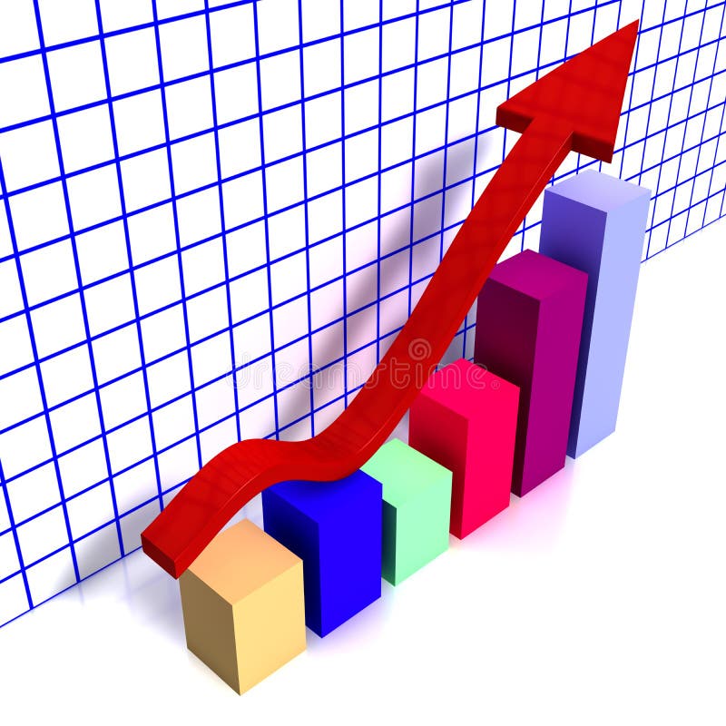 Financial chart stock illustration. Illustration of dollar - 8386836