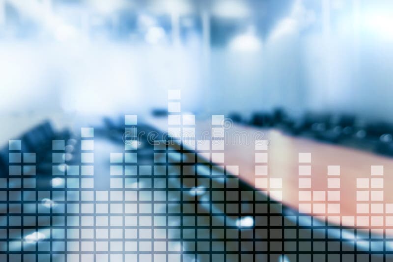 Financial Chart on Blurred Skyscraper Office Background Stock ...