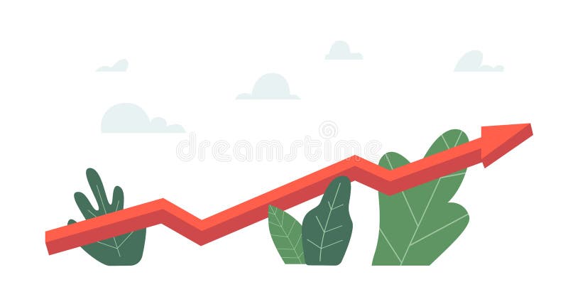 Financial Chart with Moving Up Red Arrow Graph, Stock Market Growth ... Financial Chart with Moving Up Red Arrow Graph, Stock Market Growth ...