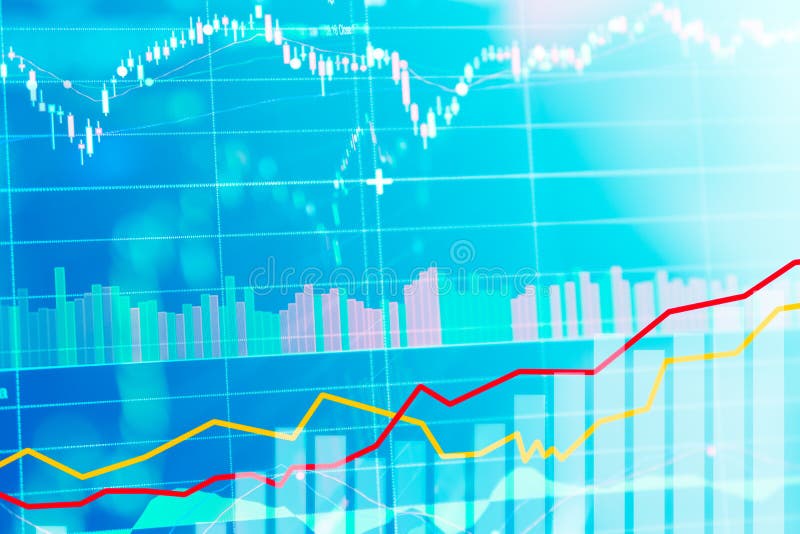 Financial Chart with Up Trend Line Graph. Stock Photo - Image of ... Financial Chart with Up Trend Line Graph. Stock Photo - Image of ...