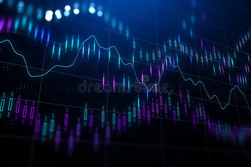 Abstract forex graphs stock illustration. Illustration of internet ...