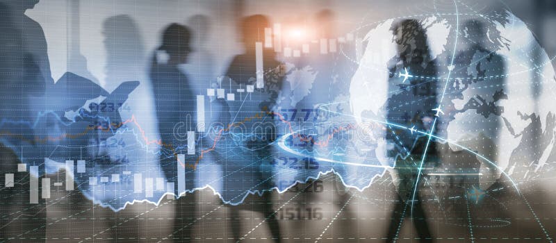 Financial Chart for Your Business. Mixed Media Forex Stock Image ...