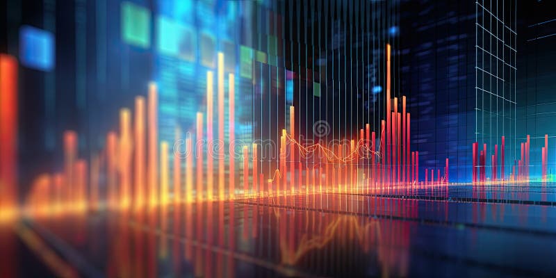 Financial charts stock illustration. Illustration of diagram - 282959340