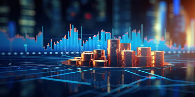 Financial charts stock illustration. Illustration of money - 282959365