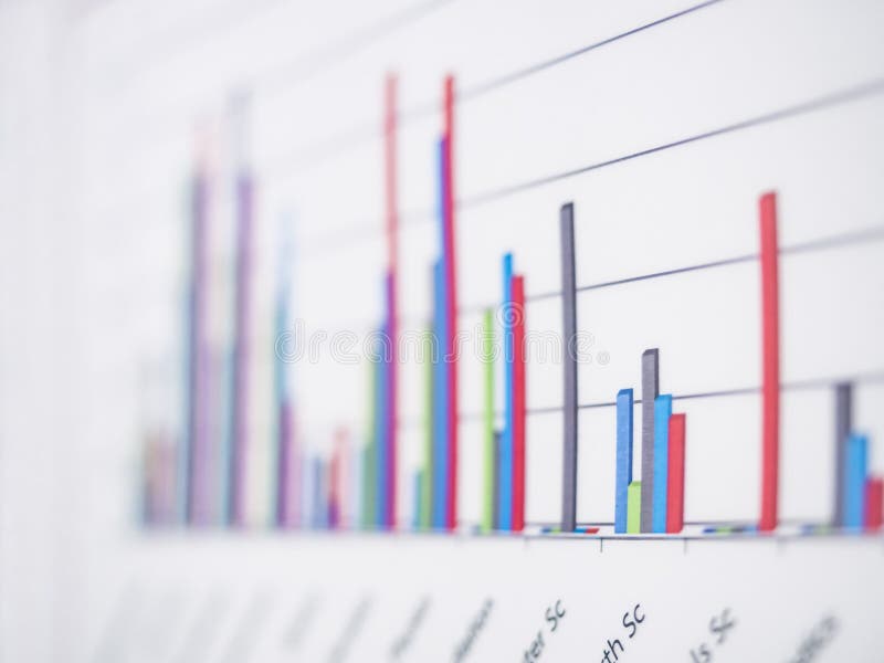Financial Charts and Graph Data Business Growth Report Stock Image ...
