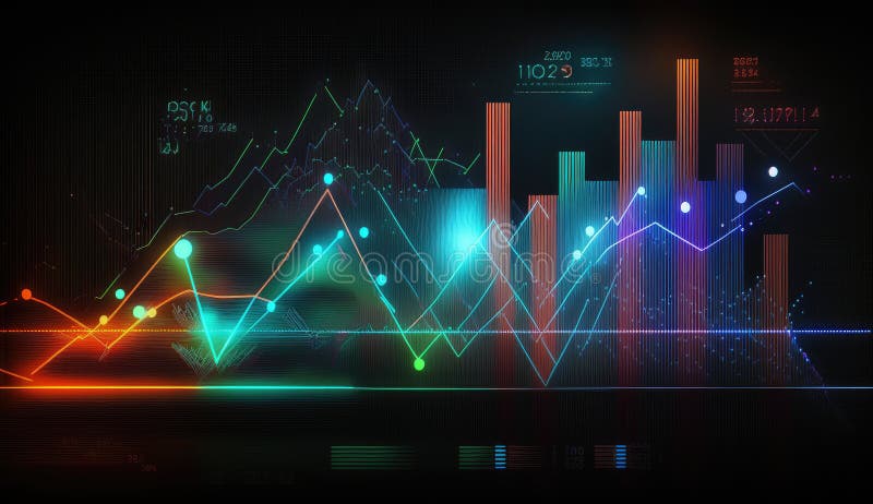 Financial Charts Illustration Stock Illustration - Illustration of ...
