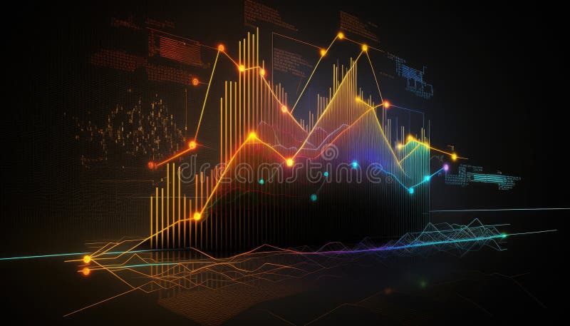 Financial Charts Illustration Stock Illustration - Illustration of ...