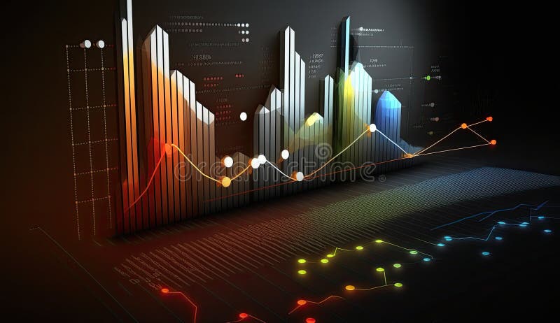 Financial Charts Illustration Stock Illustration - Illustration of bank ...