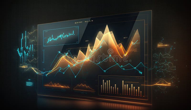 Financial Charts Illustration Stock Illustration - Illustration of ...