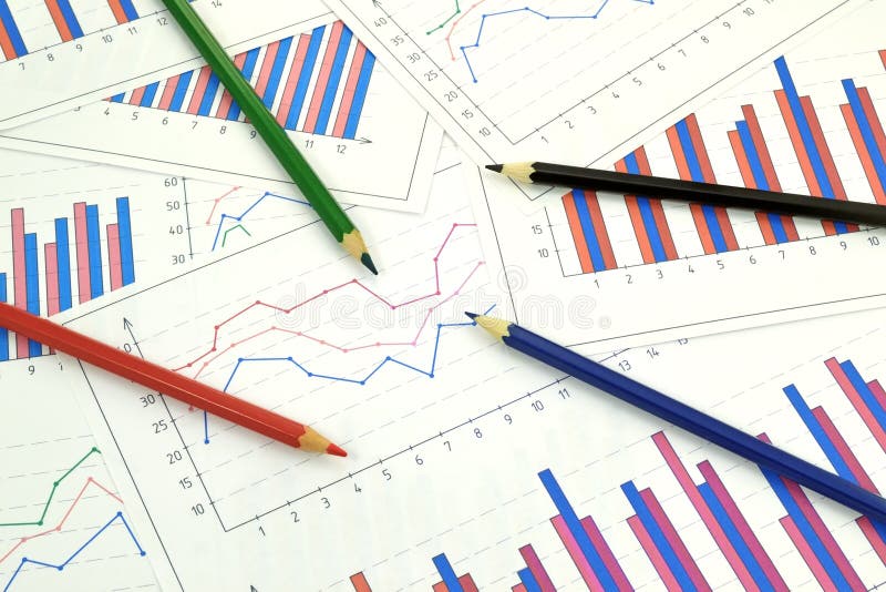 Financial charts stock photo. Image of market, growth - 52205674