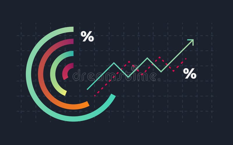 Financial Charts. Infographics Charts Data Visualization Stock Vector ...