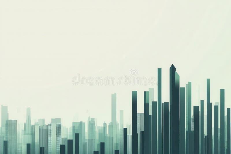 Financial Growth Visualization Digital Abstract Art Gray Background ...