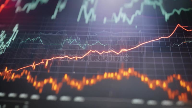 Financial Charts and Stock Market Data Stock Footage - Video of charts ...