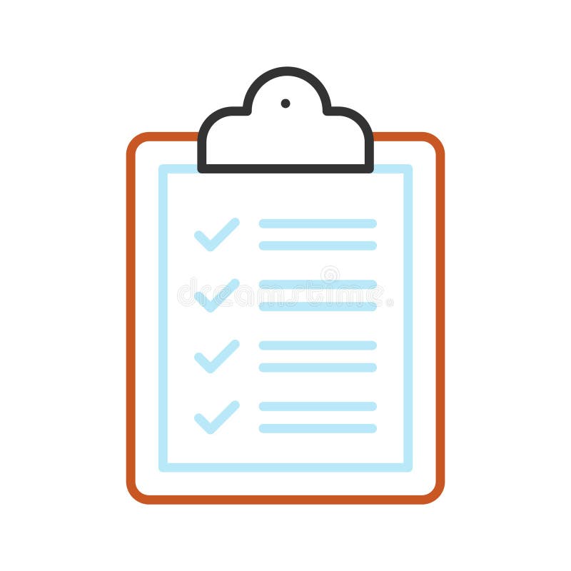 Financial Checklist Vector Design in Trendy Style, Editable Icon Stock ...