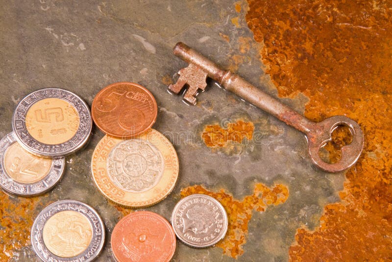 Financial Coins stock image. Image of banking, granite - 3137259