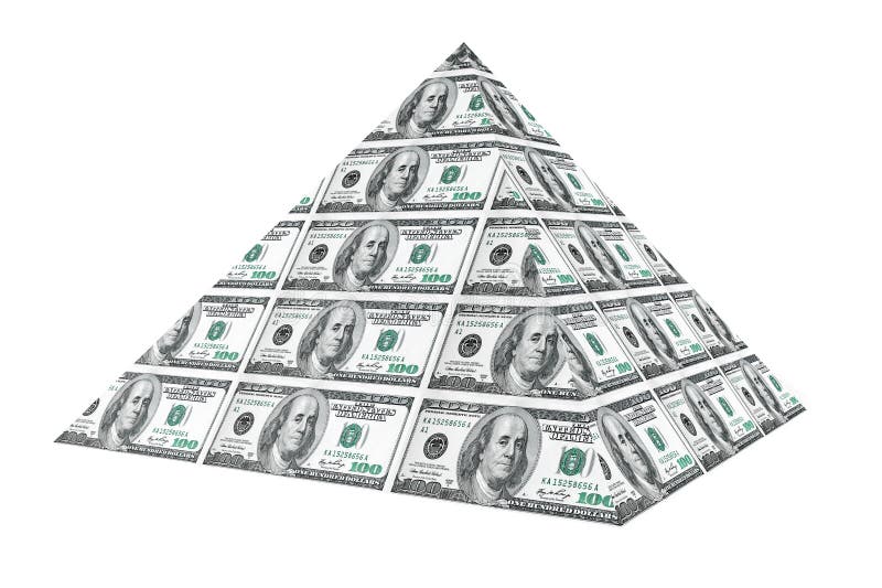 Money pyramid stock illustration. Illustration of background - 4609797