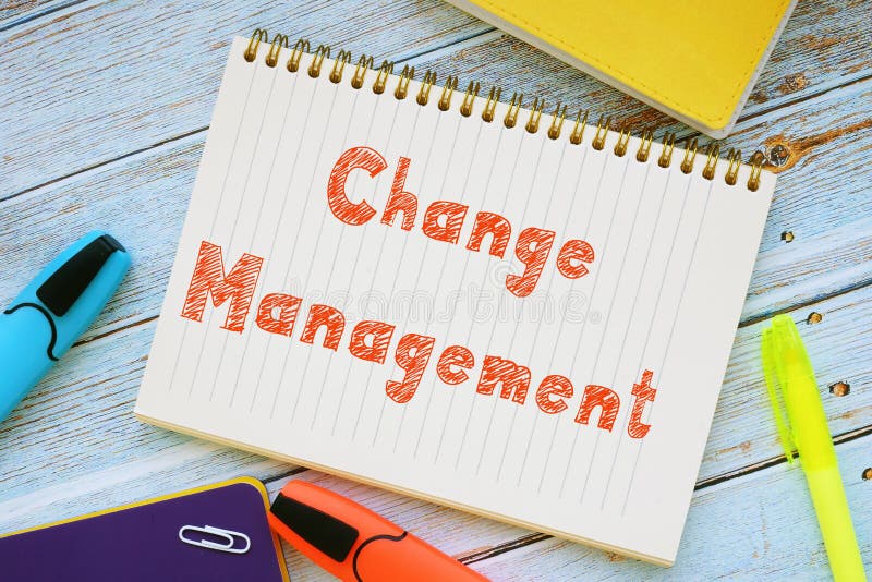 Financial Concept about Change Management with Phrase on the Piece of ...