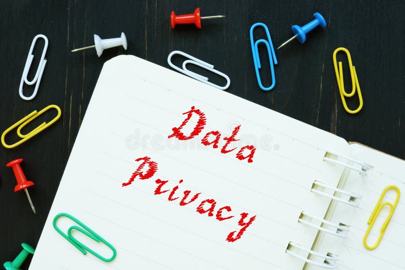 Financial Concept about Data Privacy with Inscription on the Piece of ...