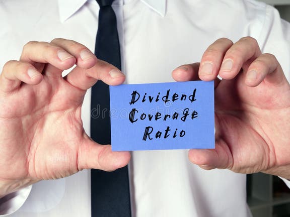 Financial Concept about Dividend Coverage Ratio with Sign on the Page ...
