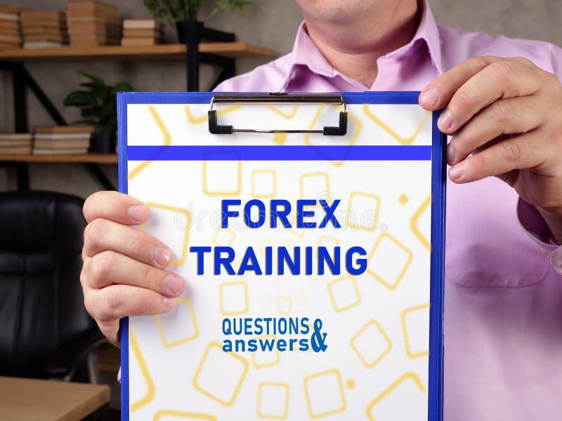 Forex Training is Shown Using the Text Stock Photo - Image of ...