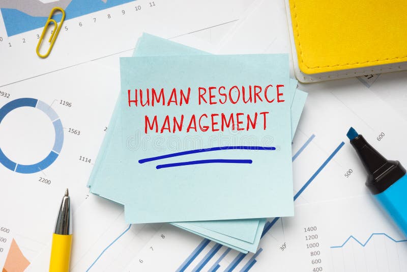 Financial Concept about HUMAN RESOURCE MANAGEMENT with Sign on the ...