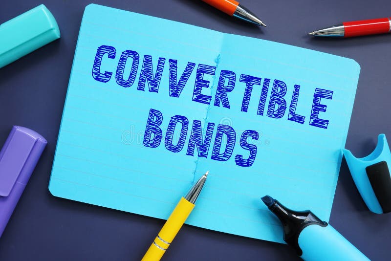 Financial Concept Meaning Convertible Bonds with Inscription on the ...