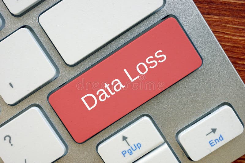 Financial Concept Meaning Data Loss with Sign on the Page Stock Image ...