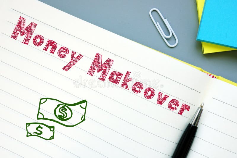 Financial Concept Meaning Money Makeover with Inscription on the Page ...